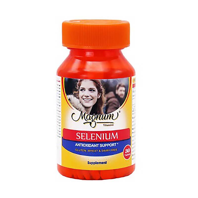 مکمل سلنیوم مگنوم ویتامینز مناسب تقویت سیستم ایمنی بدن حاوی 30 عدد قرص ...